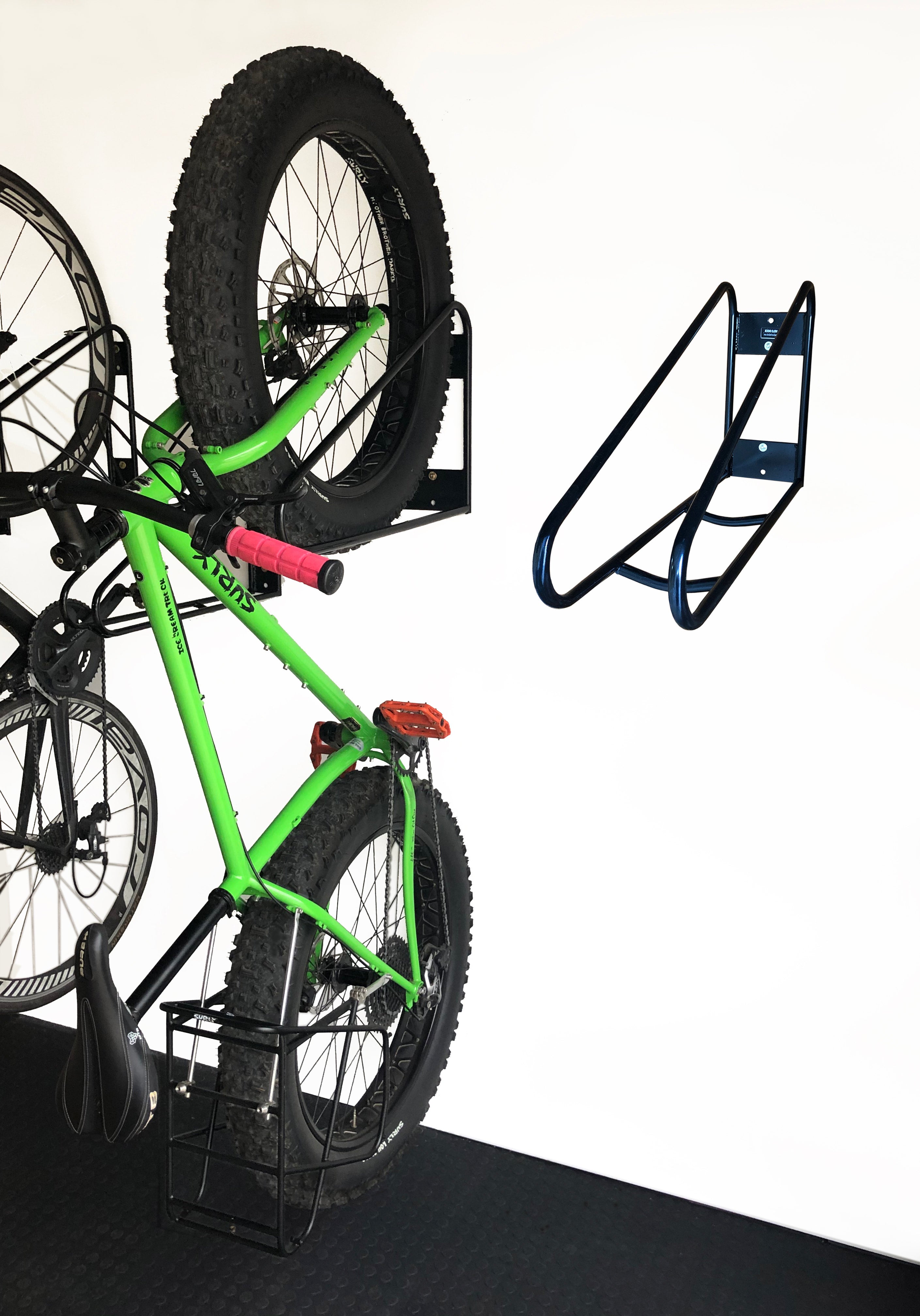 Velo Dock Mountian and Fat Bike Storage Rack - Vertical Wall Mounted ...
