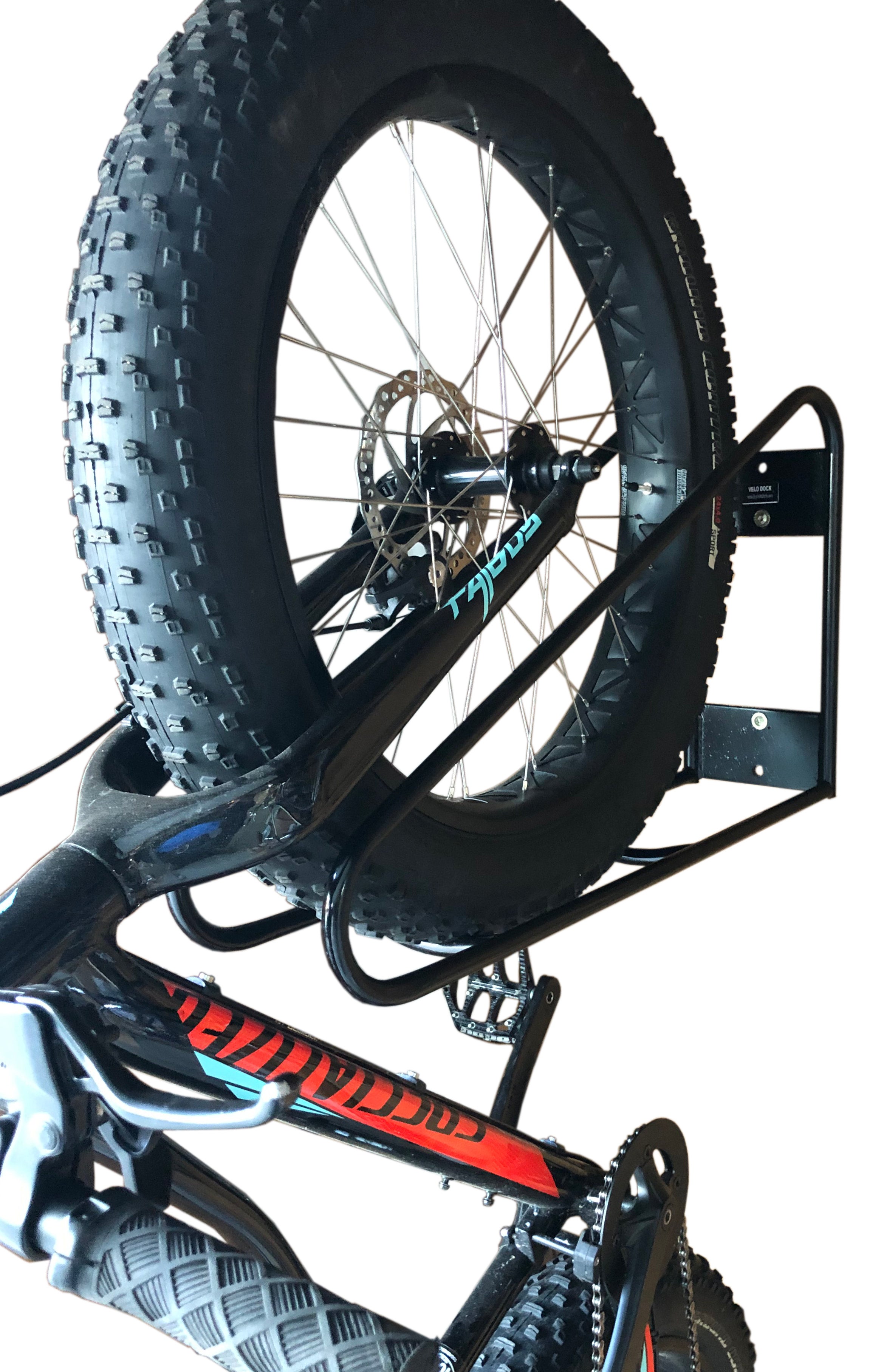 Velo Dock Mountian and Fat Bike Storage Rack - Vertical Wall Mounted ...